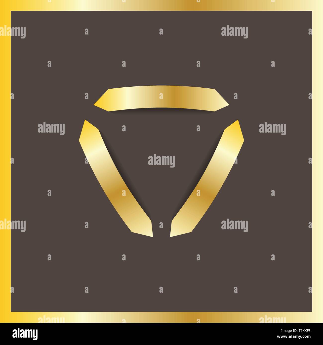 Three Arrows Logo. Abstract triangle Stock Vector Image & Art - Alamy