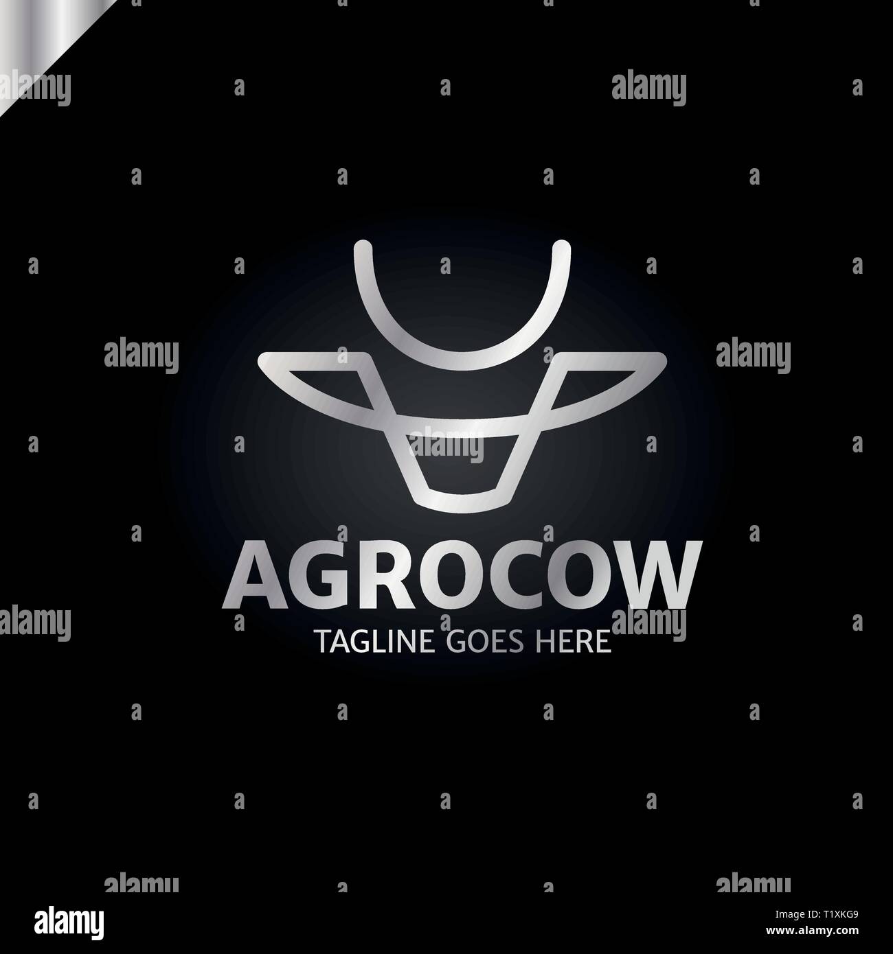 Simple cow logo hi-res stock photography and images - Alamy