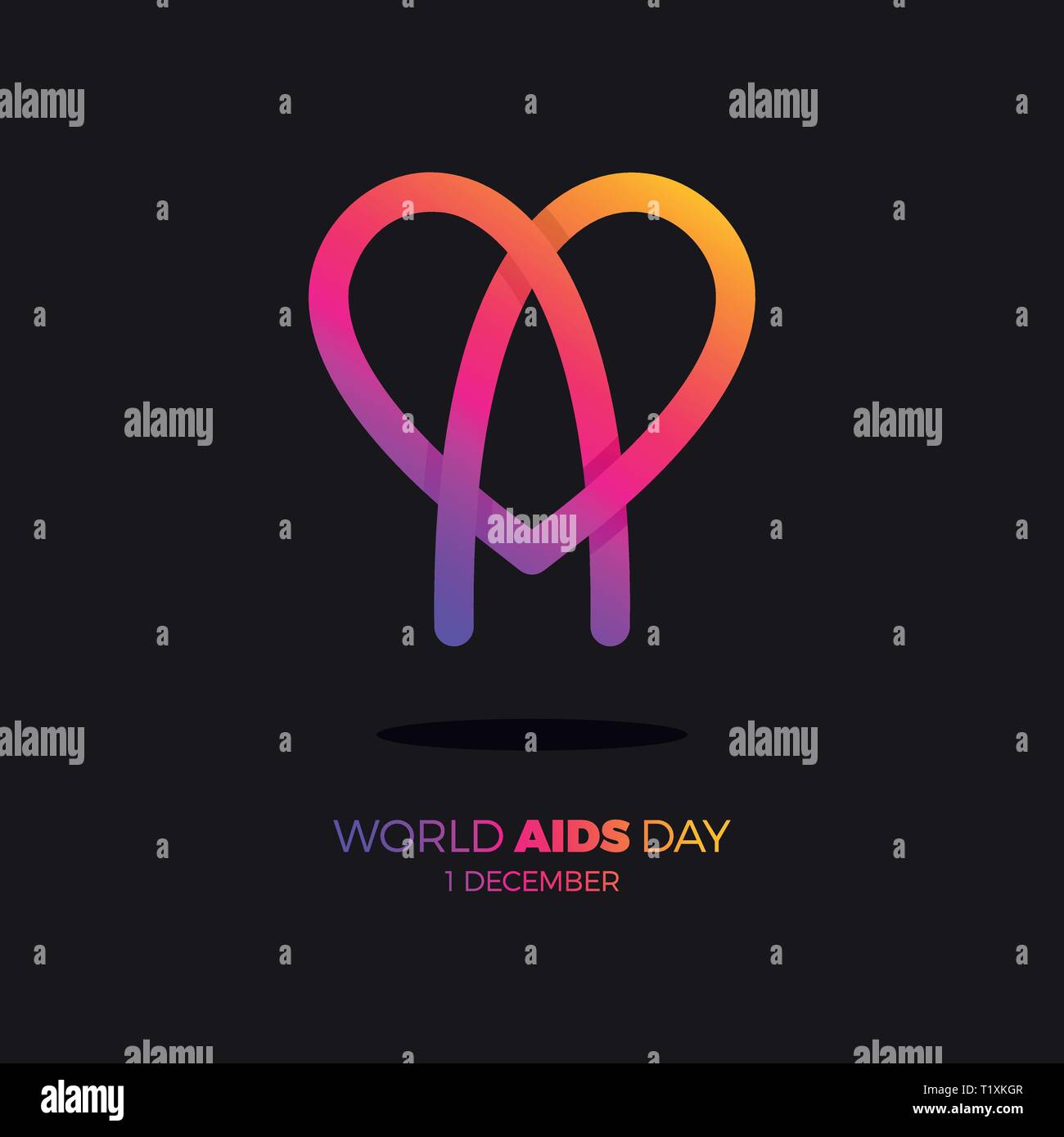 World Heart Day icon design. Brush style red heart. Health care concept ...