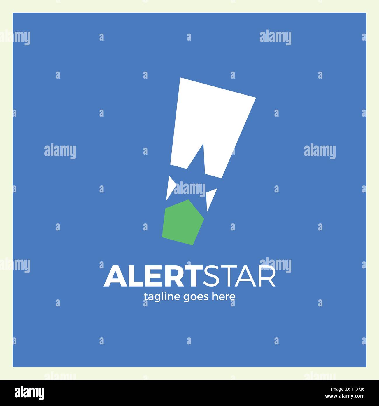 Alarm Exclamation mark. Attention star Stock Vector Image & Art - Alamy