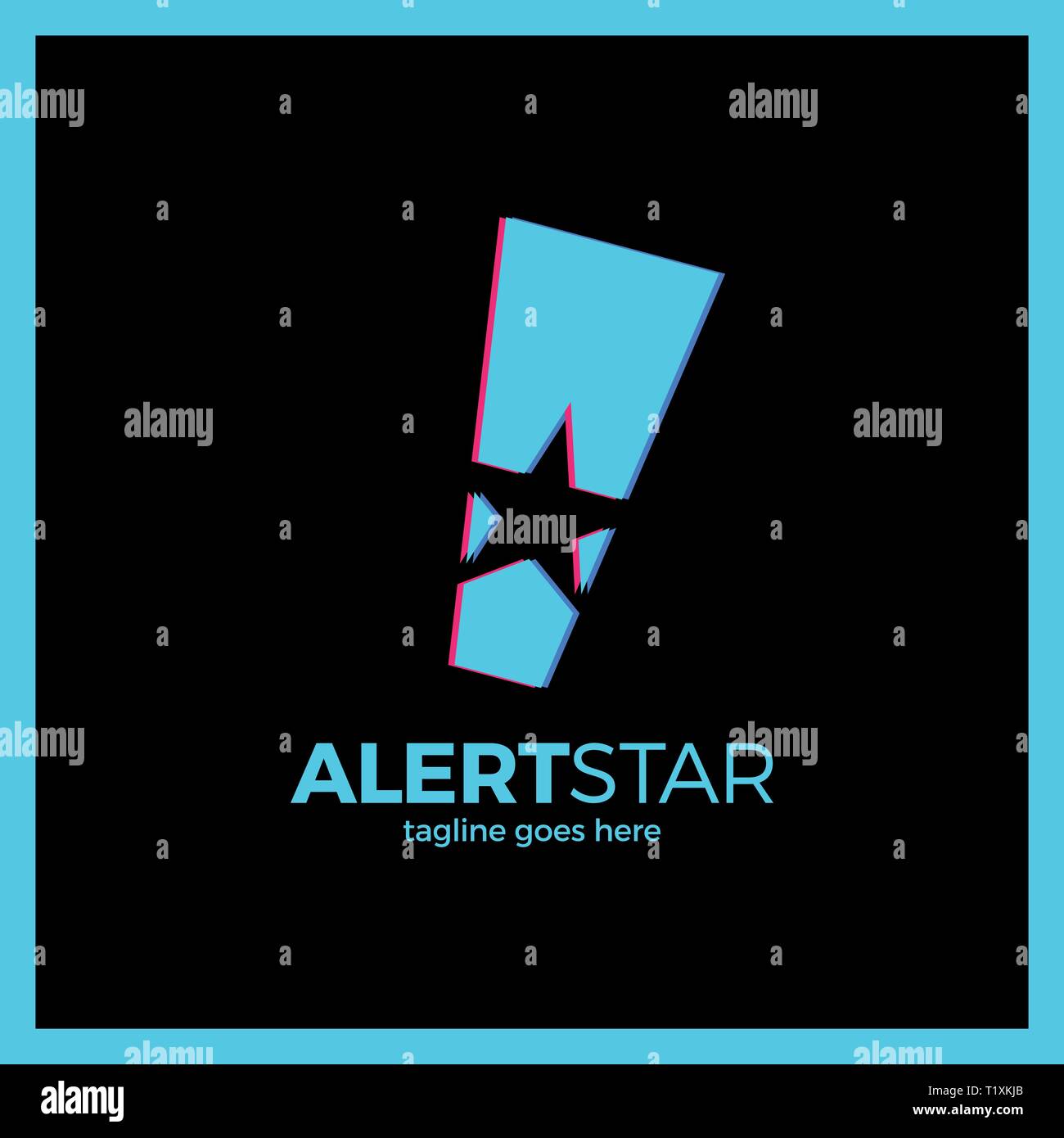 Alarm Exclamation mark. Attention star Stock Vector Image & Art - Alamy
