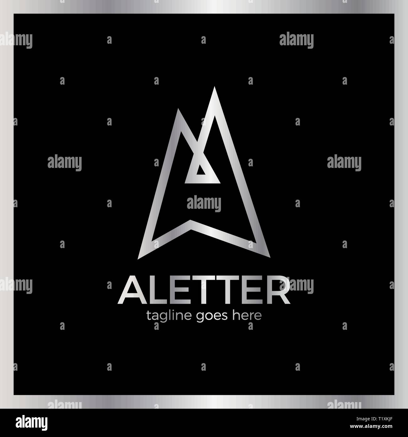 Letter A Line Arrow Up Logotype Stock Vector Image & Art - Alamy