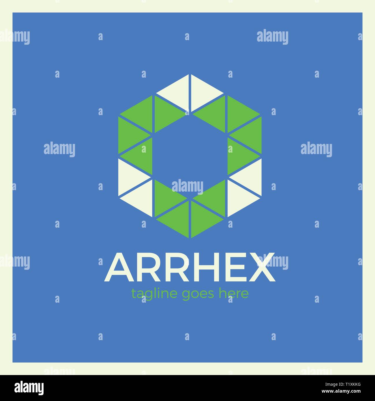 Abstract hexa logo hi-res stock photography and images - Alamy