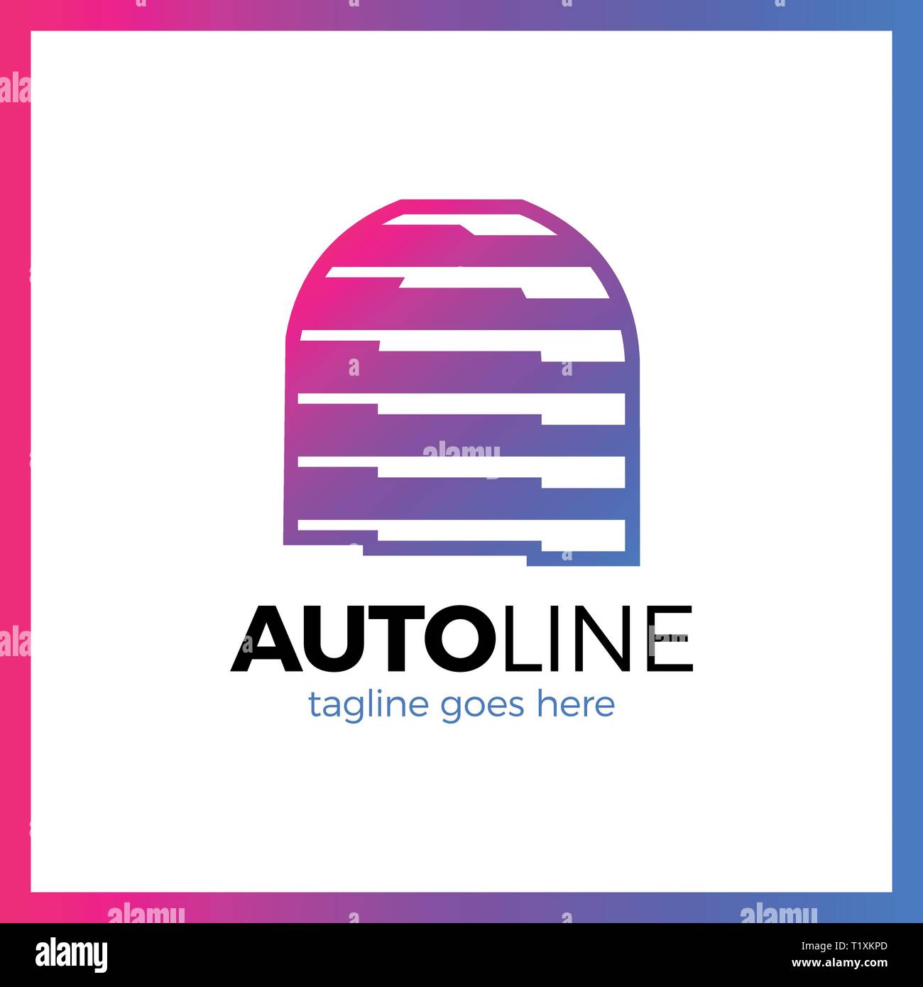 Auto Line Logotype - Letter A. Dynamic Sport Line Stock Vector Image ...