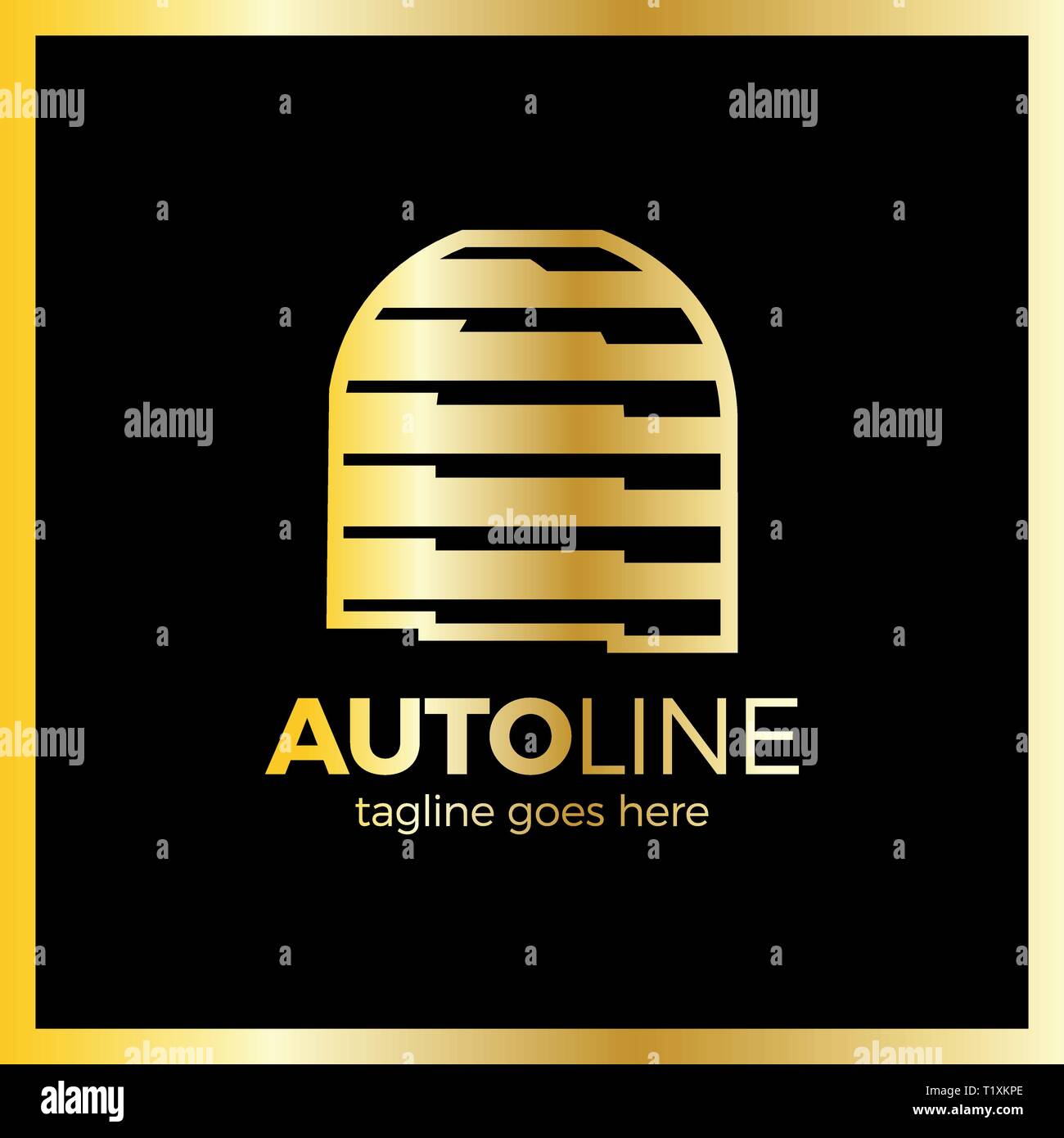 Auto Line Logotype - Letter A. Dynamic Sport Line Stock Vector Image ...