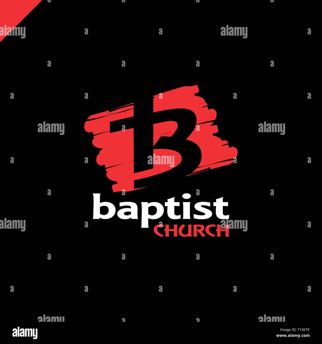 Letter B and cross Church of Jesus Christ logo Stock Vector Image & Art ...