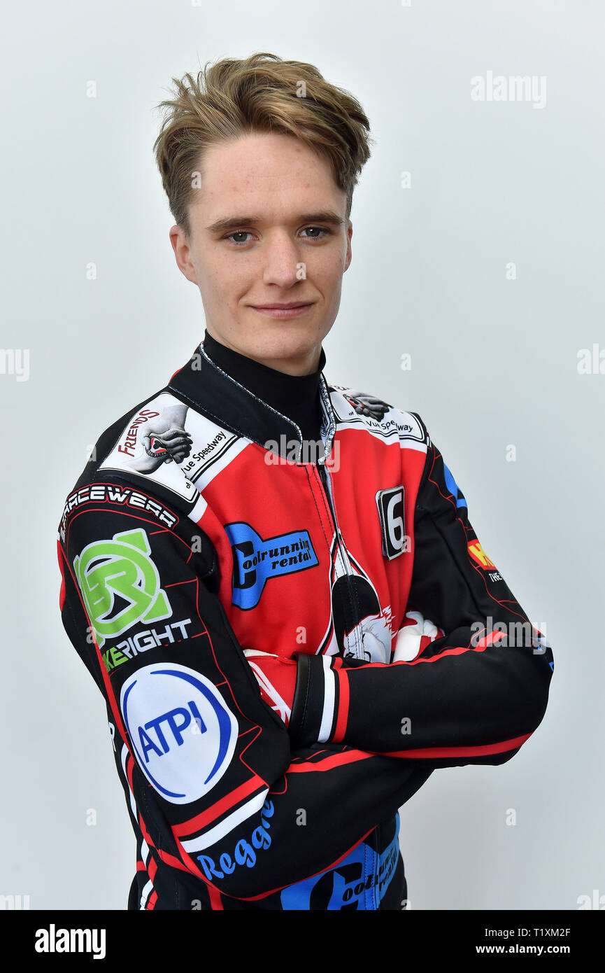 Belle Vue Colts Ben Rathbone during the Belle Vue Aces Media Call at ...