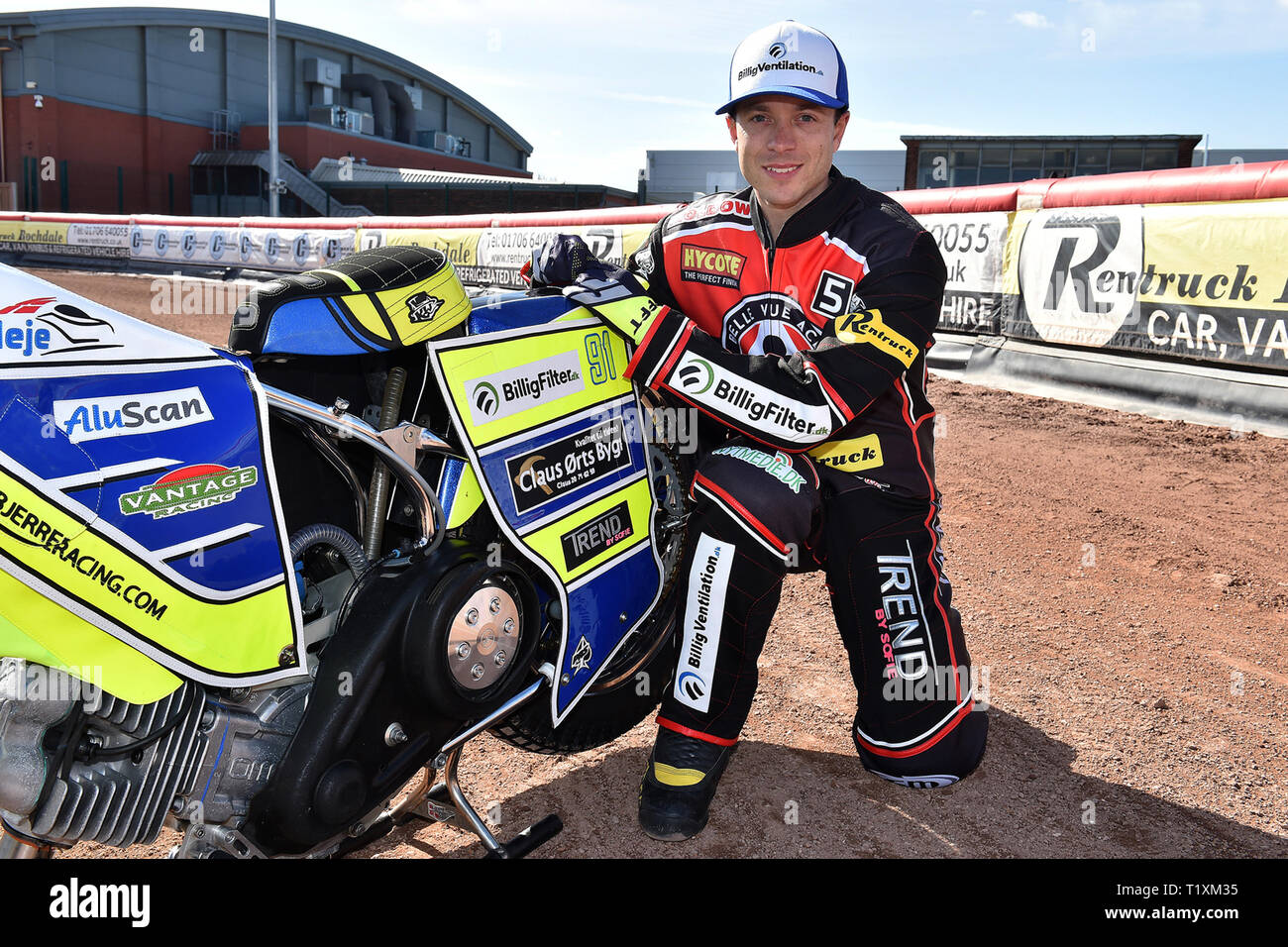 Belle Vue's Kenneth Bjerre during the Belle Vue Aces Media Call at the ...