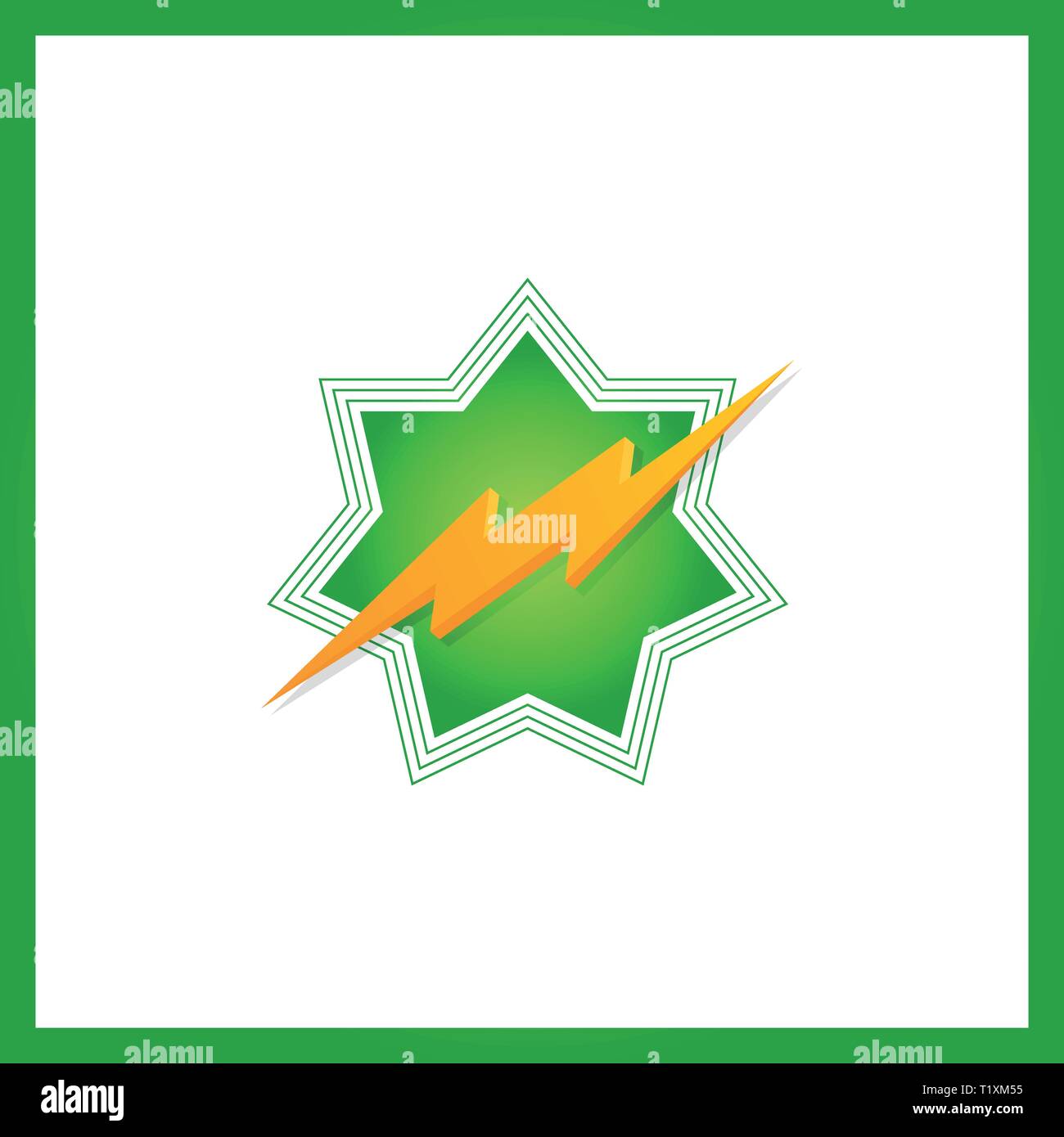 Lightning Bolt Minimal Simple Symbol. Creative Flash Sign design Vector ...