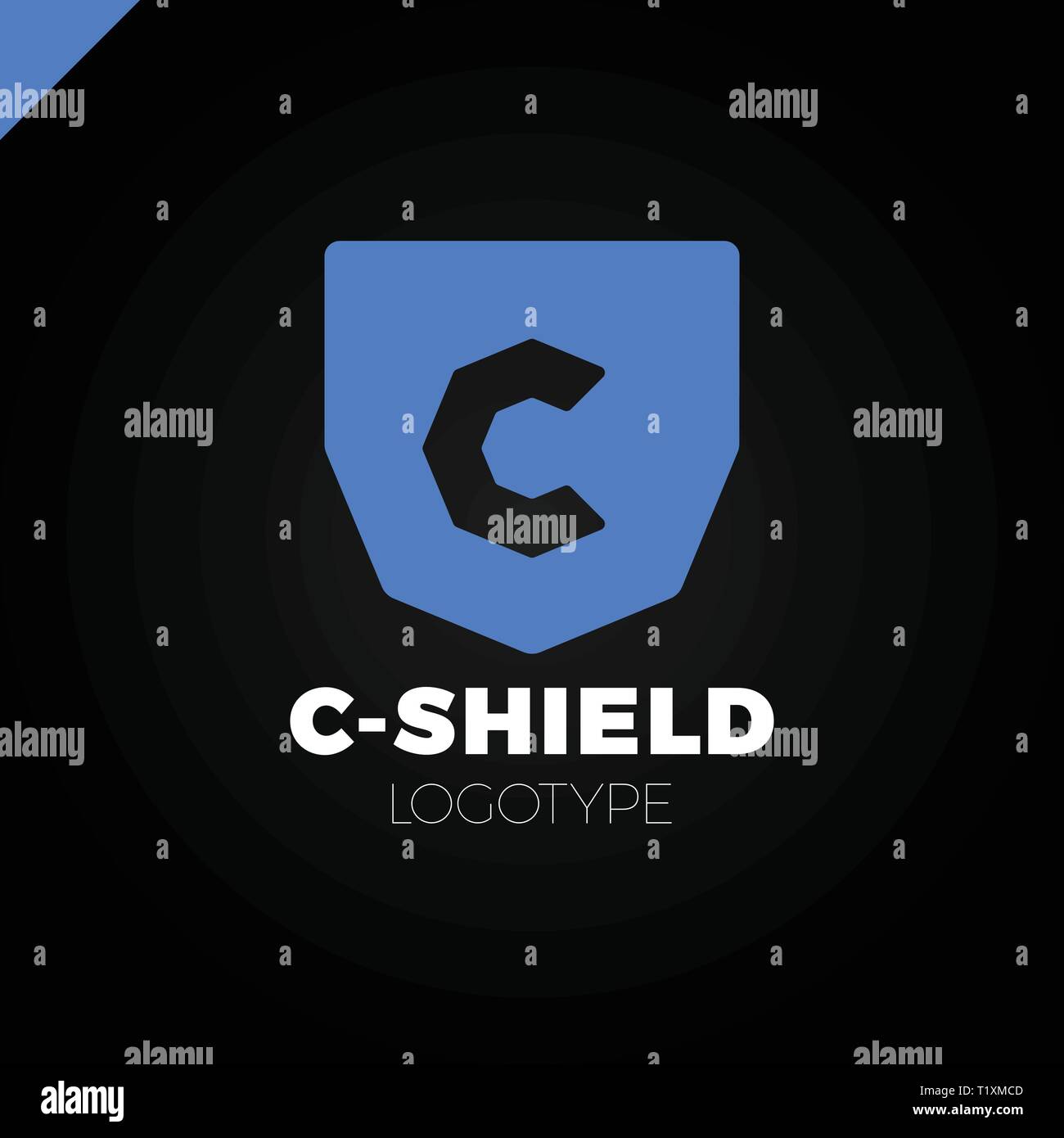 Letter C monogram and shield logotype combination. Symbolizes ...