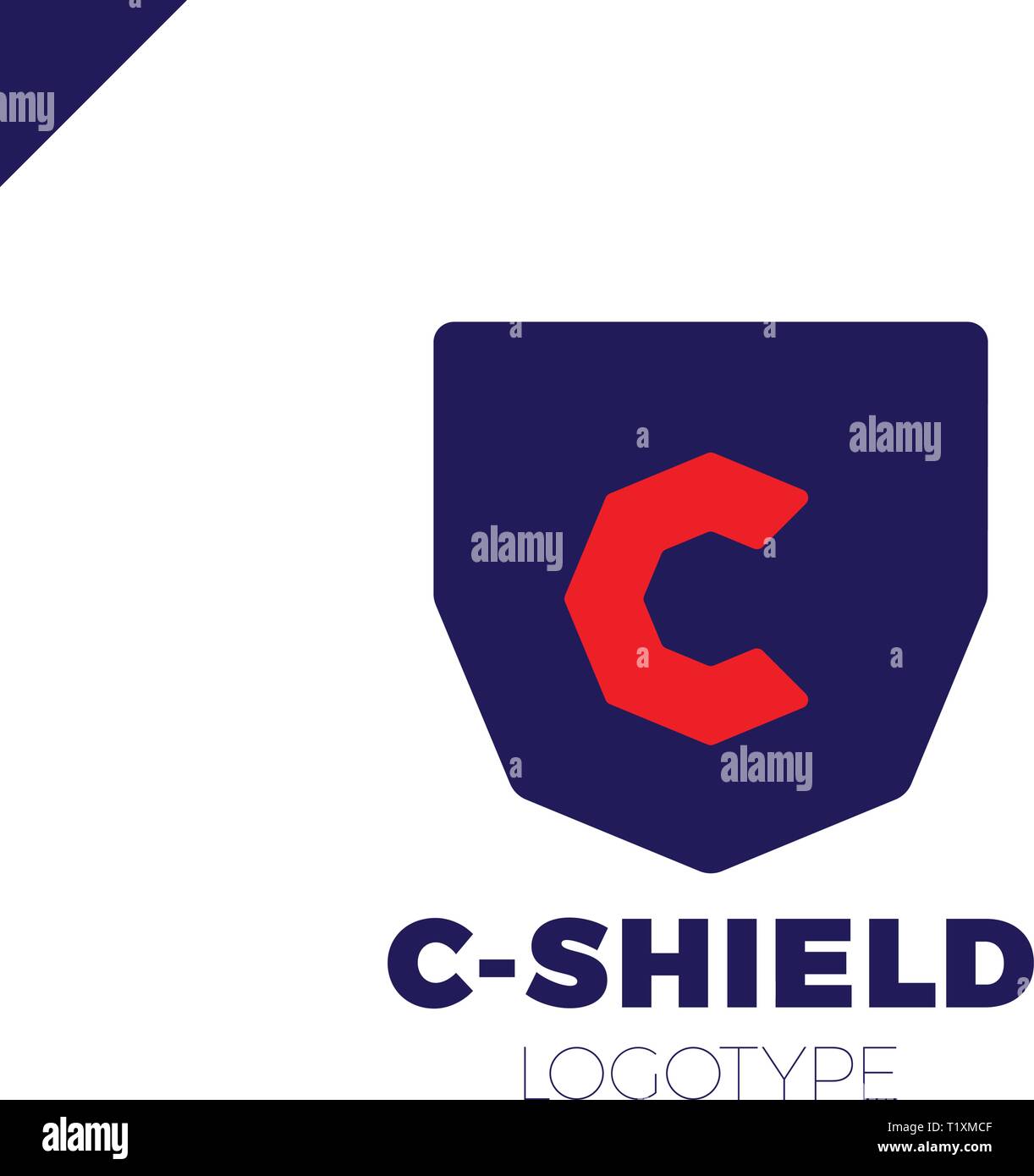 Letter C monogram and shield logotype combination. Symbolizes ...