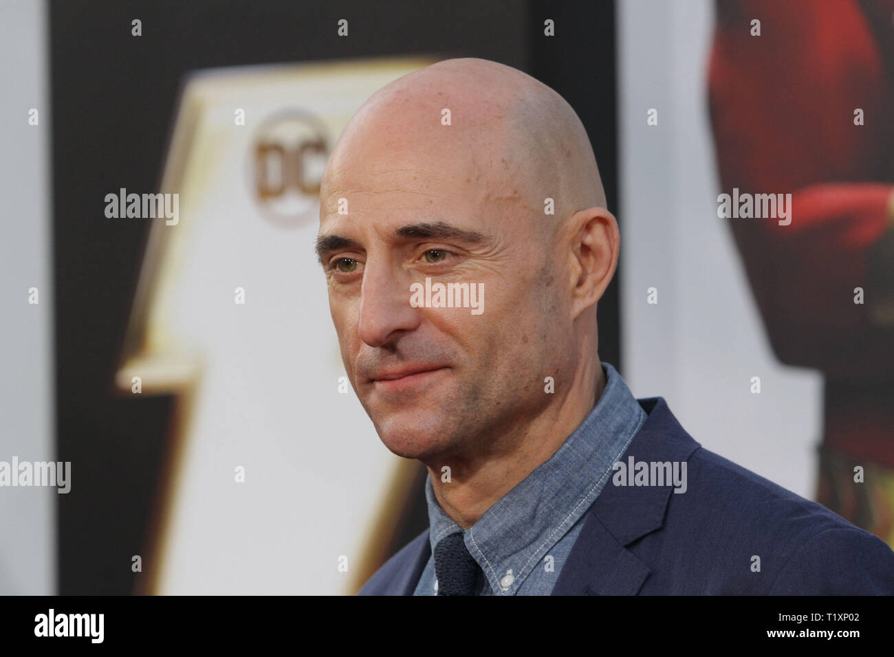 Mark Strong at The World Premiere of "Shazam" held at the TCL Chinese ...