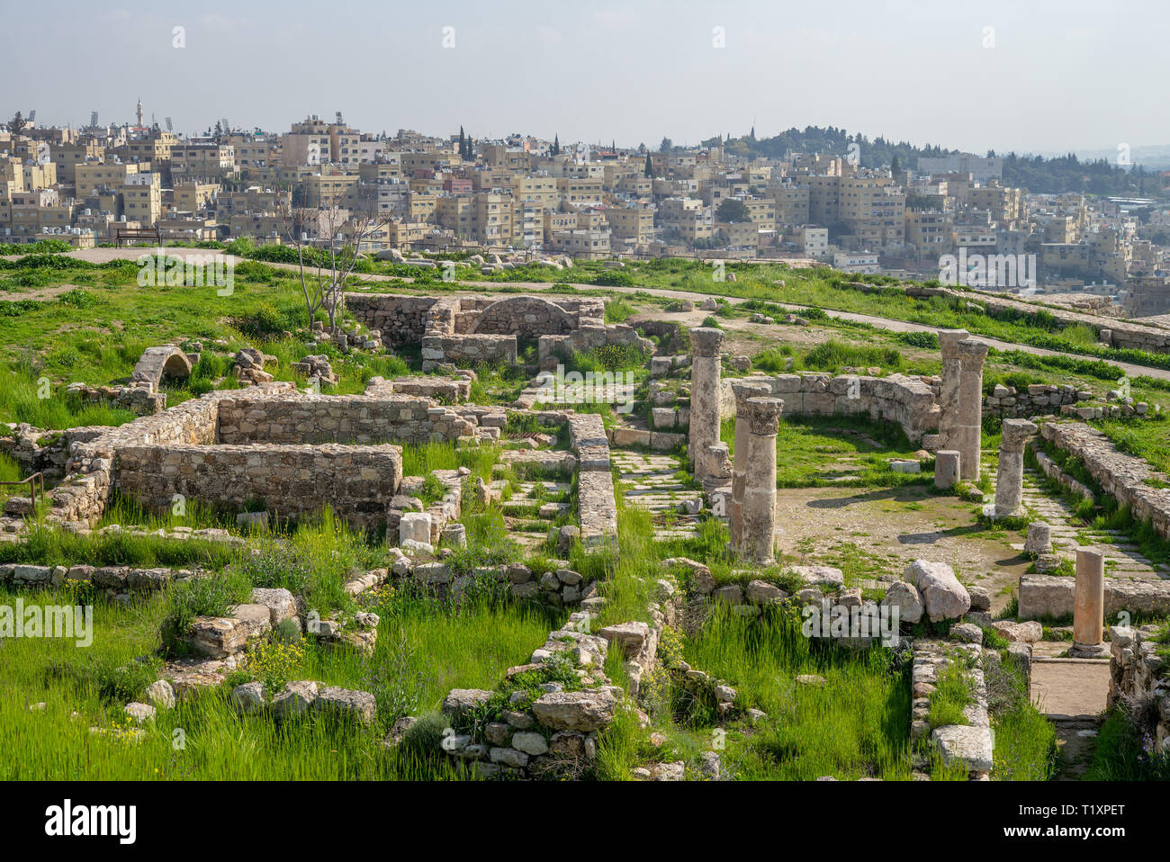 Byzantine Church at Amman Citadel, Jordan Stock Photo - Alamy
