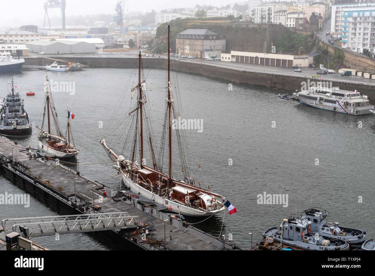 View of brest harbor hi-res stock photography and images - Alamy