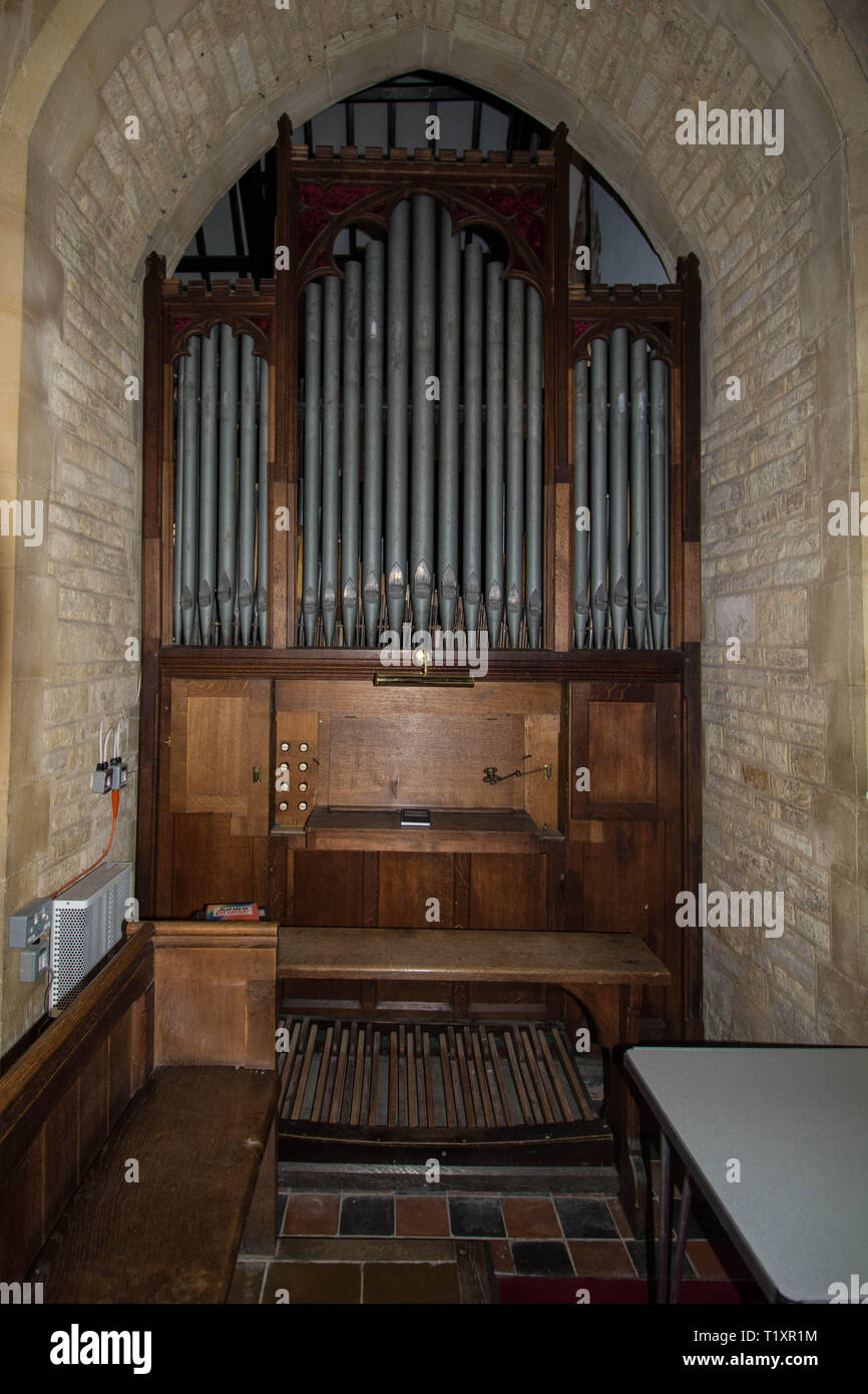 Ashton Church organ St Michaels and All angels pipes pipe old style ...