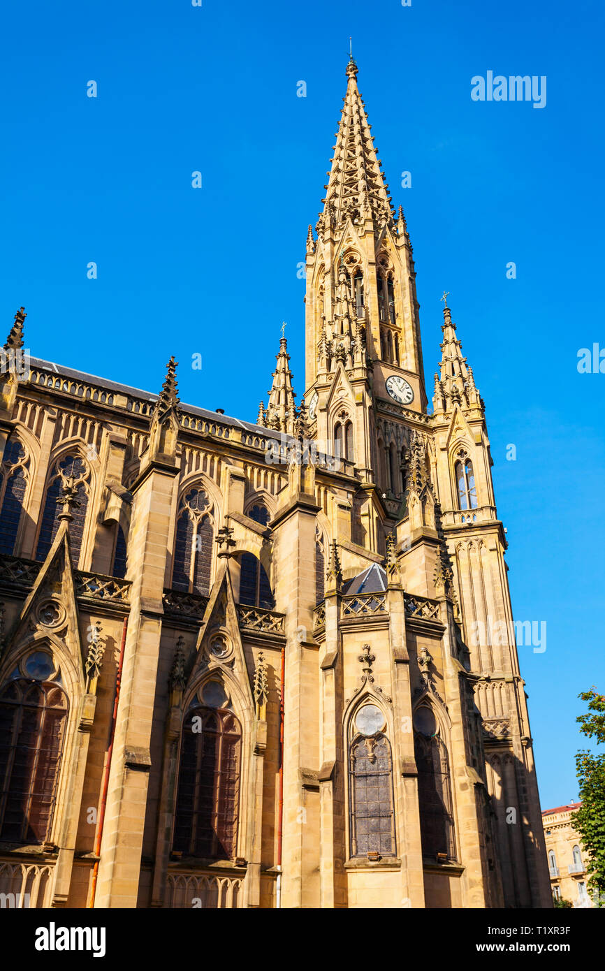 The Cathedral of the Good Shepherd located in the San Sebastian ...