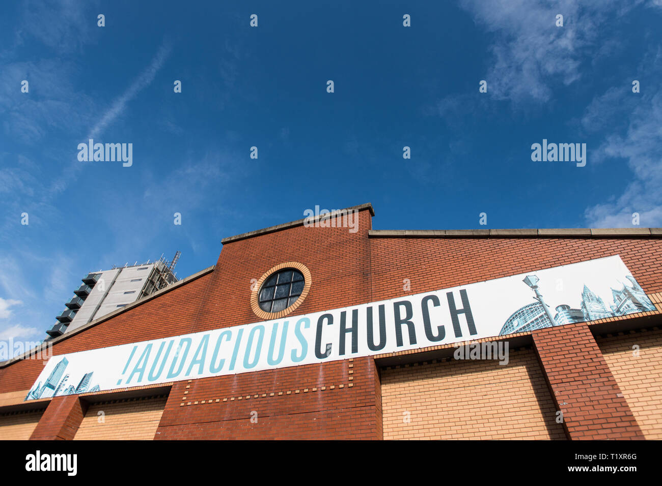 Audacious Church, Manchester Stock Photo - Alamy