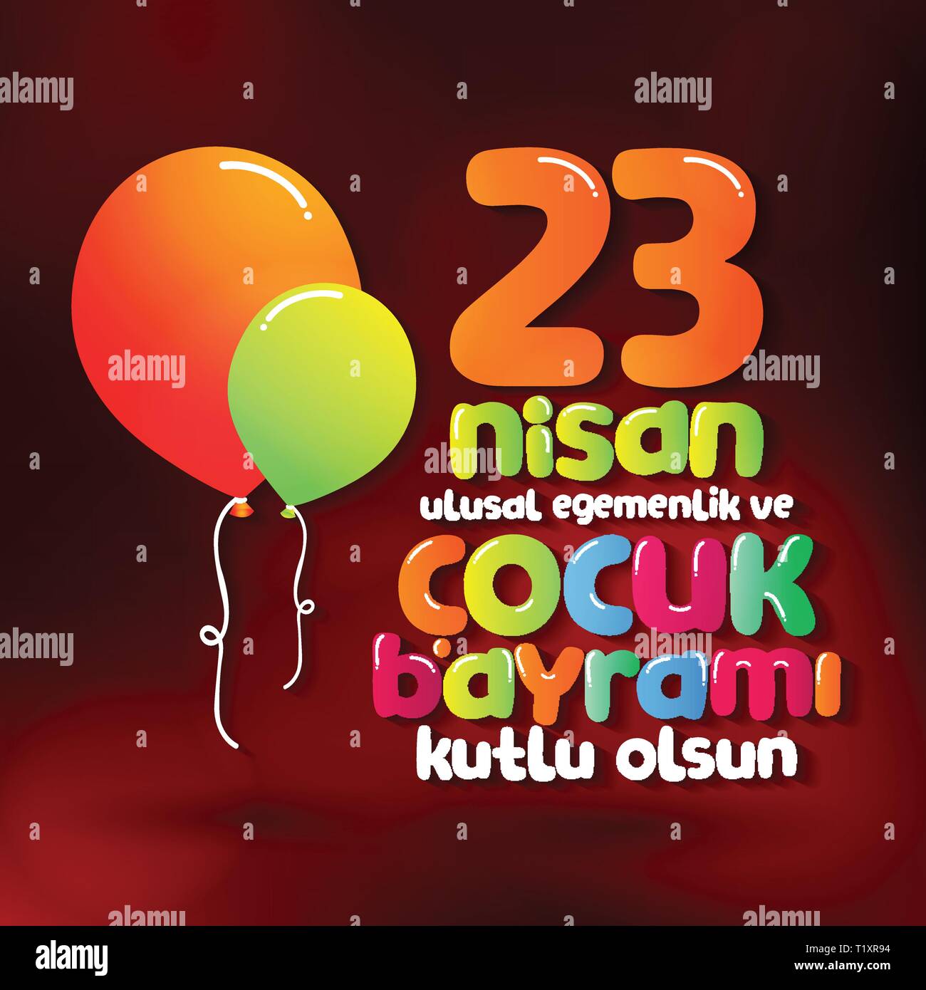 April 23 National Sovereignty and Children's Day. Billboard, Poster ...