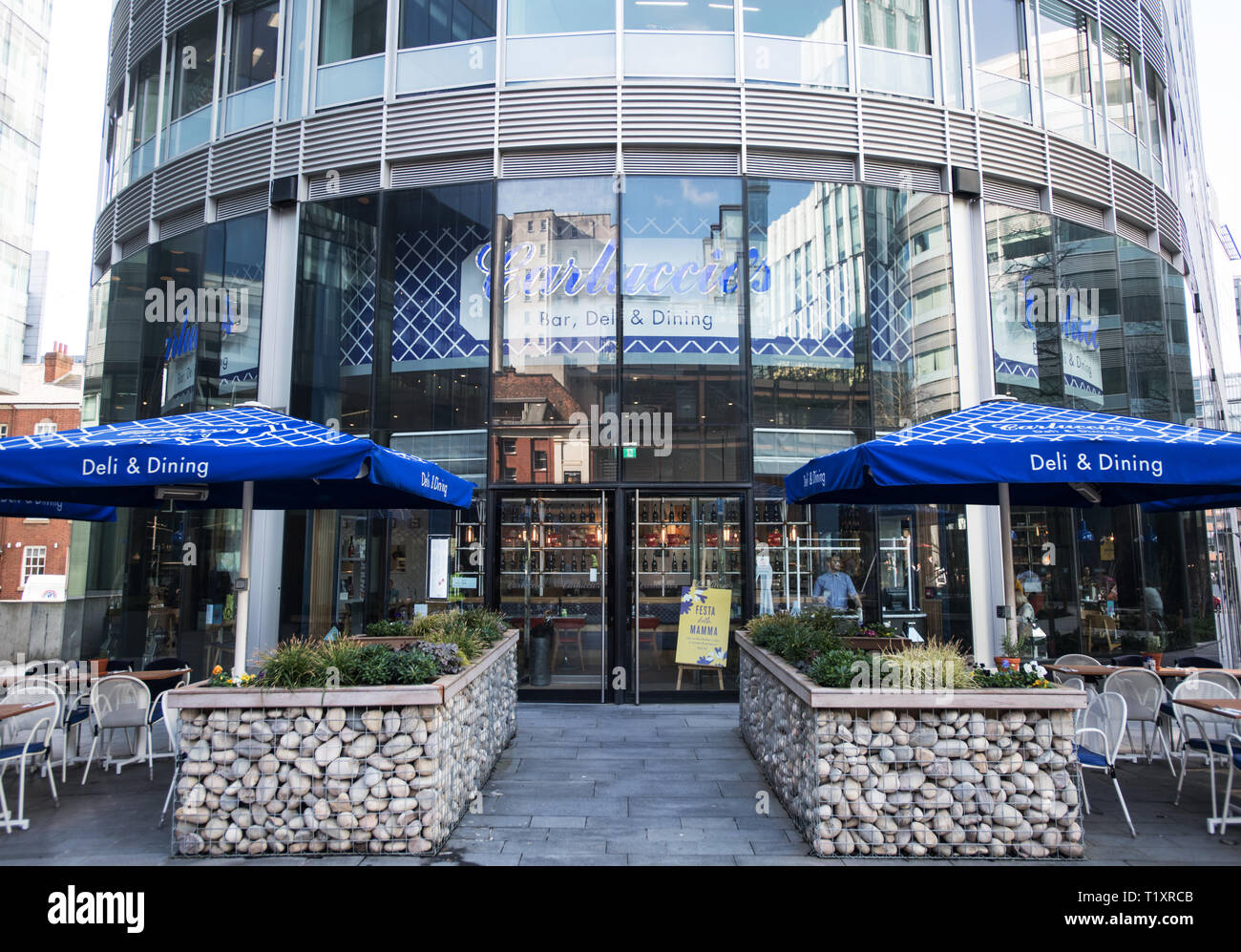 Carluccio's - Manchester, Spinningfields Stock Photo - Alamy