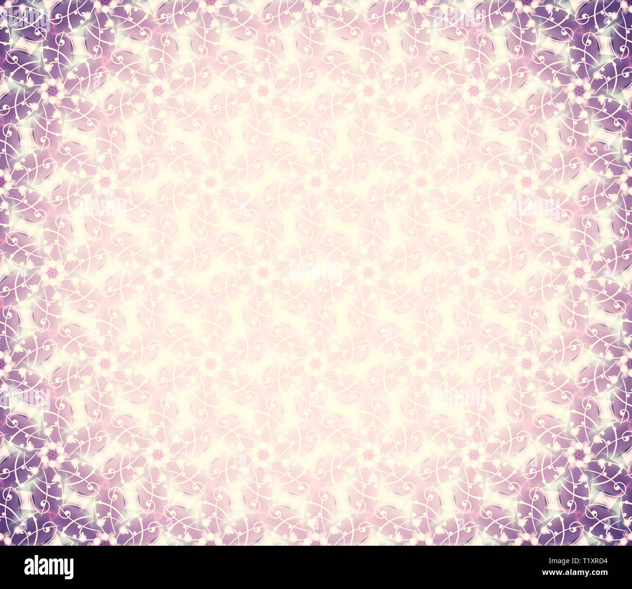 Background vignette, with an abstract flower pattern, violet. Gentle ...