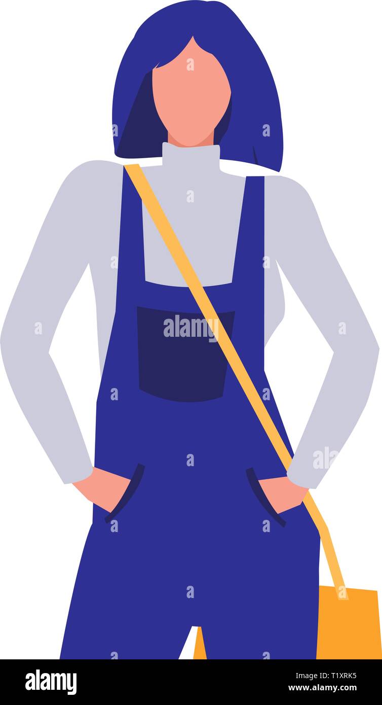 young girl student modeling vector illustration design Stock Vector ...