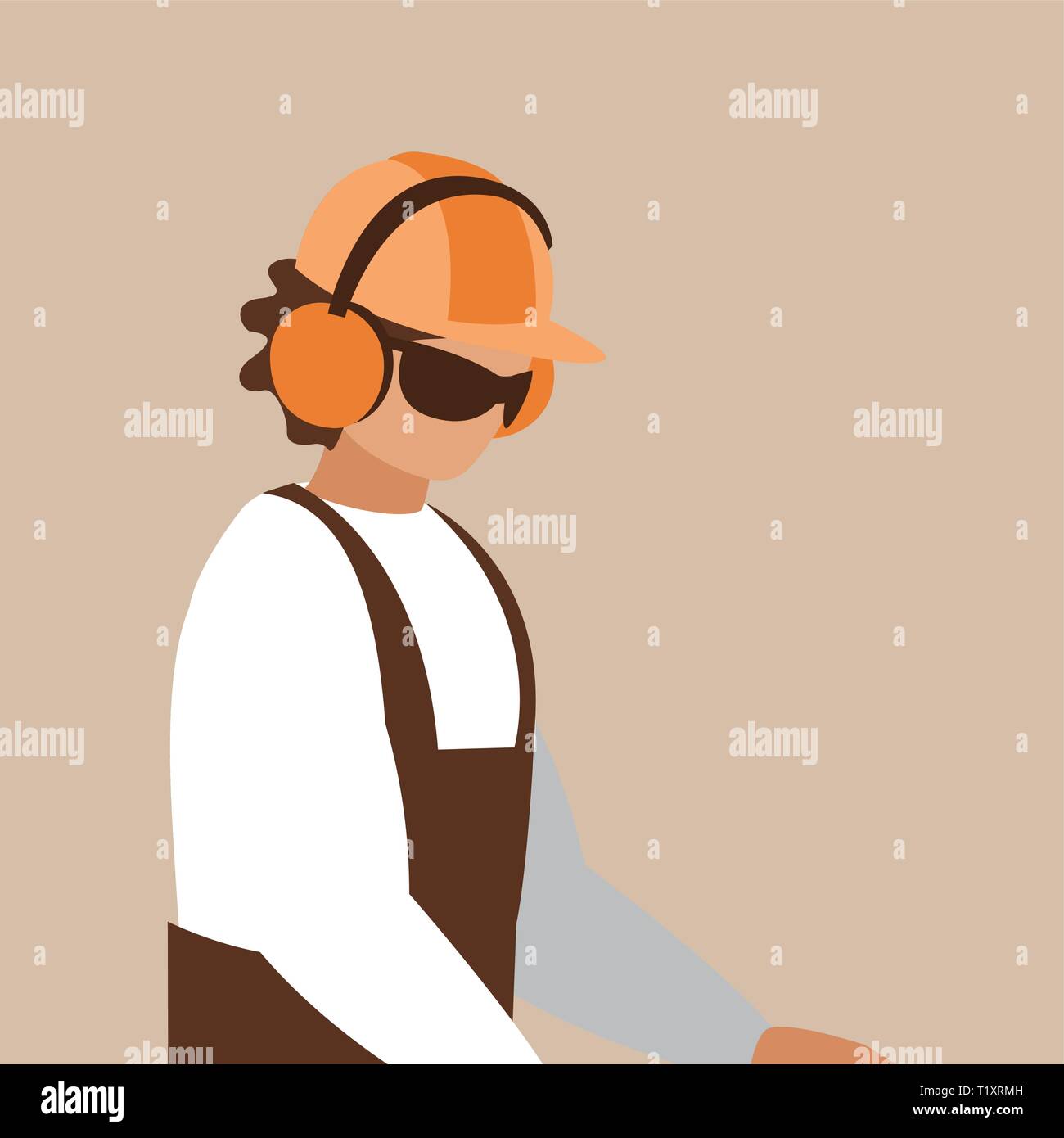 industrial worker avatar character vector illustration design Stock ...