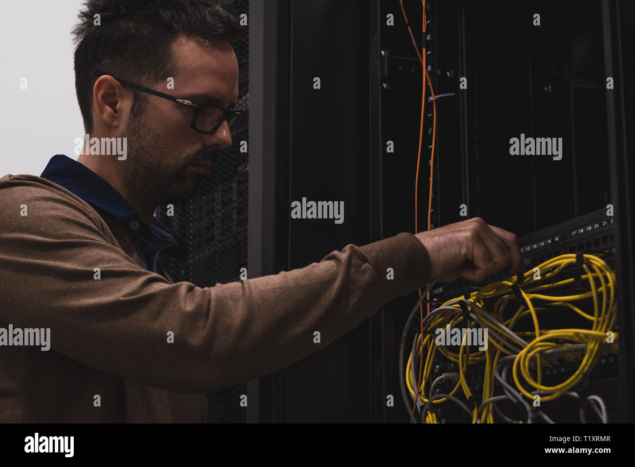 Patching the Network Stock Photo - Alamy