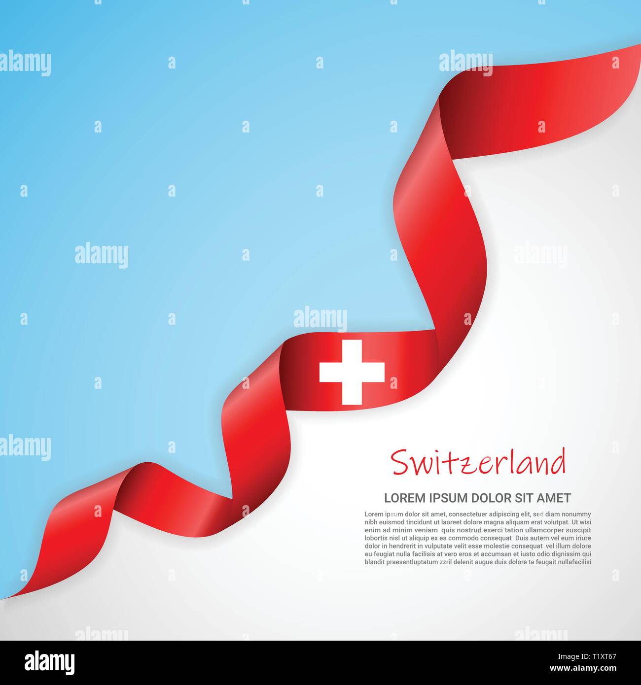 Swiss flags in zurich Stock Vector Images - Alamy