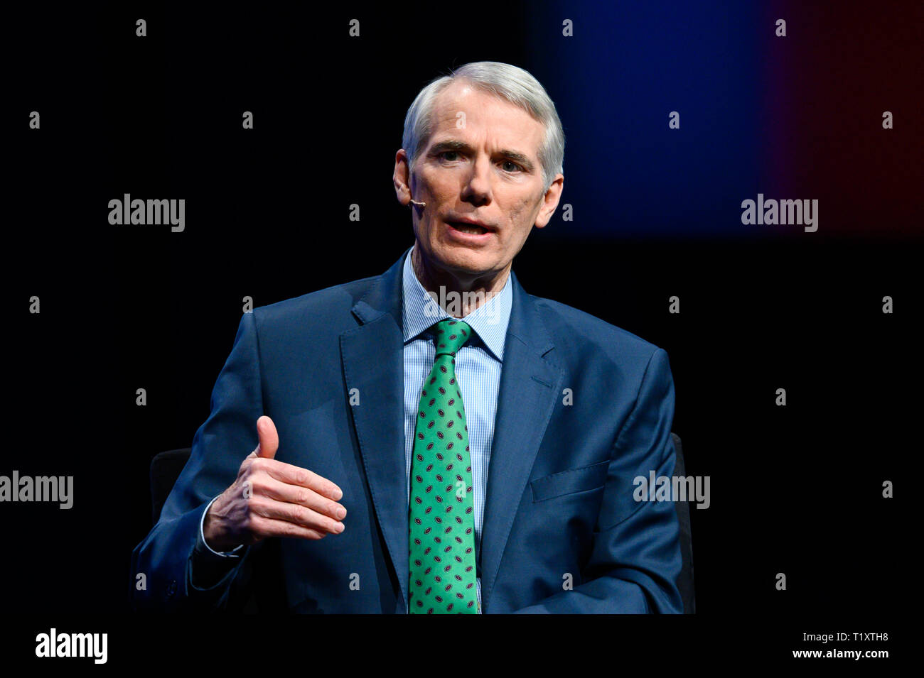 U.S. Senator Rob Portman (R-OH) seen speaking during the American ...