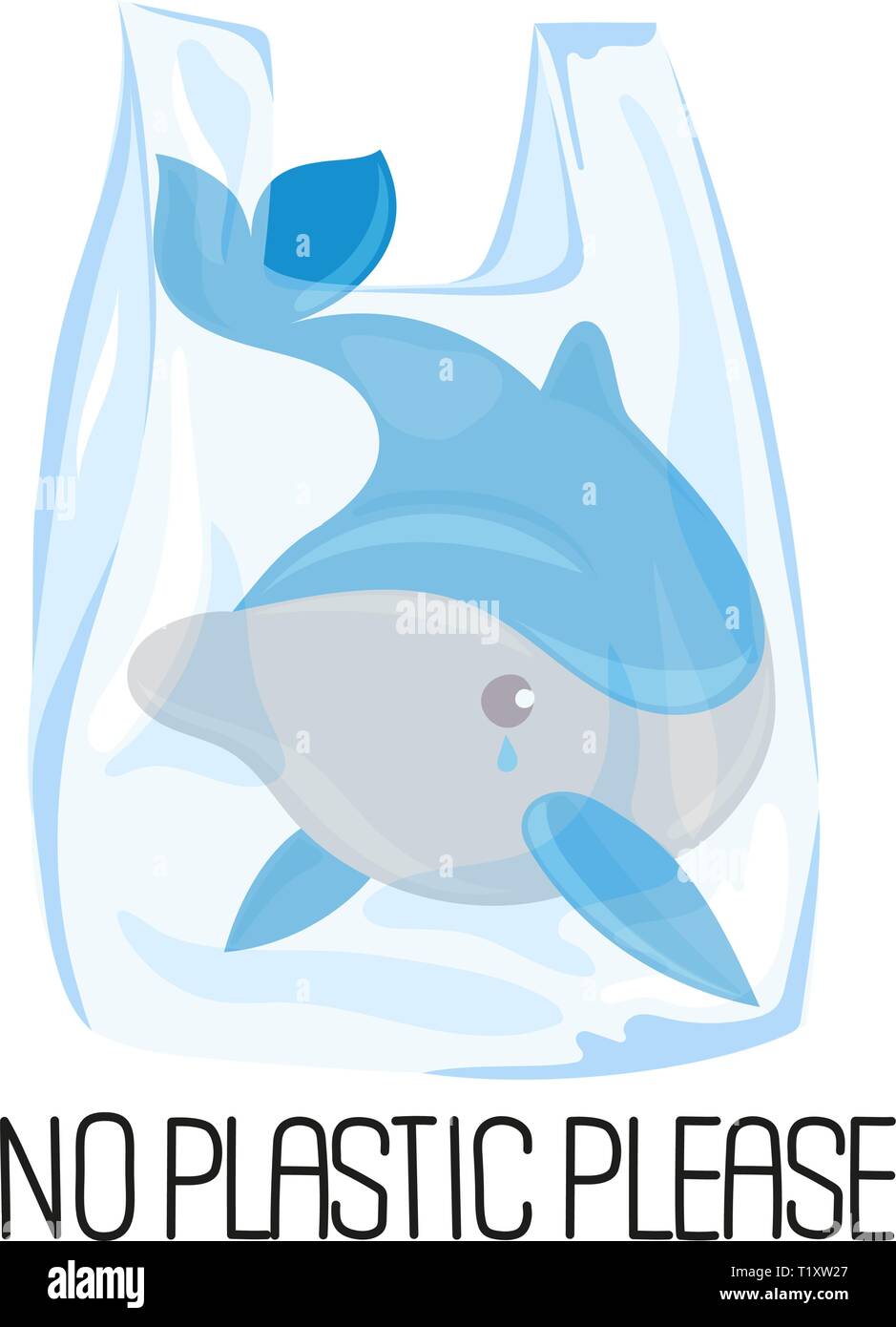 DOLPHIN PLASTIC Earth Ecological Environmental Pollution Problem Banner ...