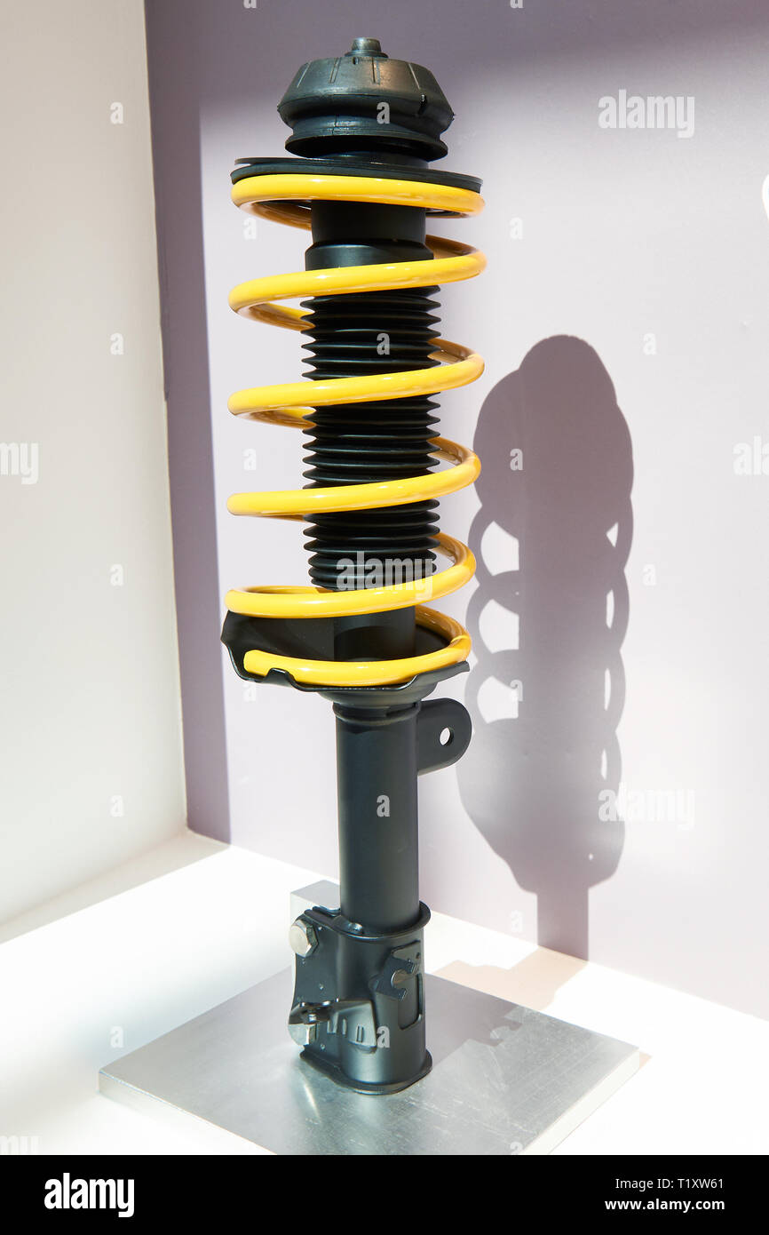 Spring shock absorber hi-res stock photography and images - Alamy