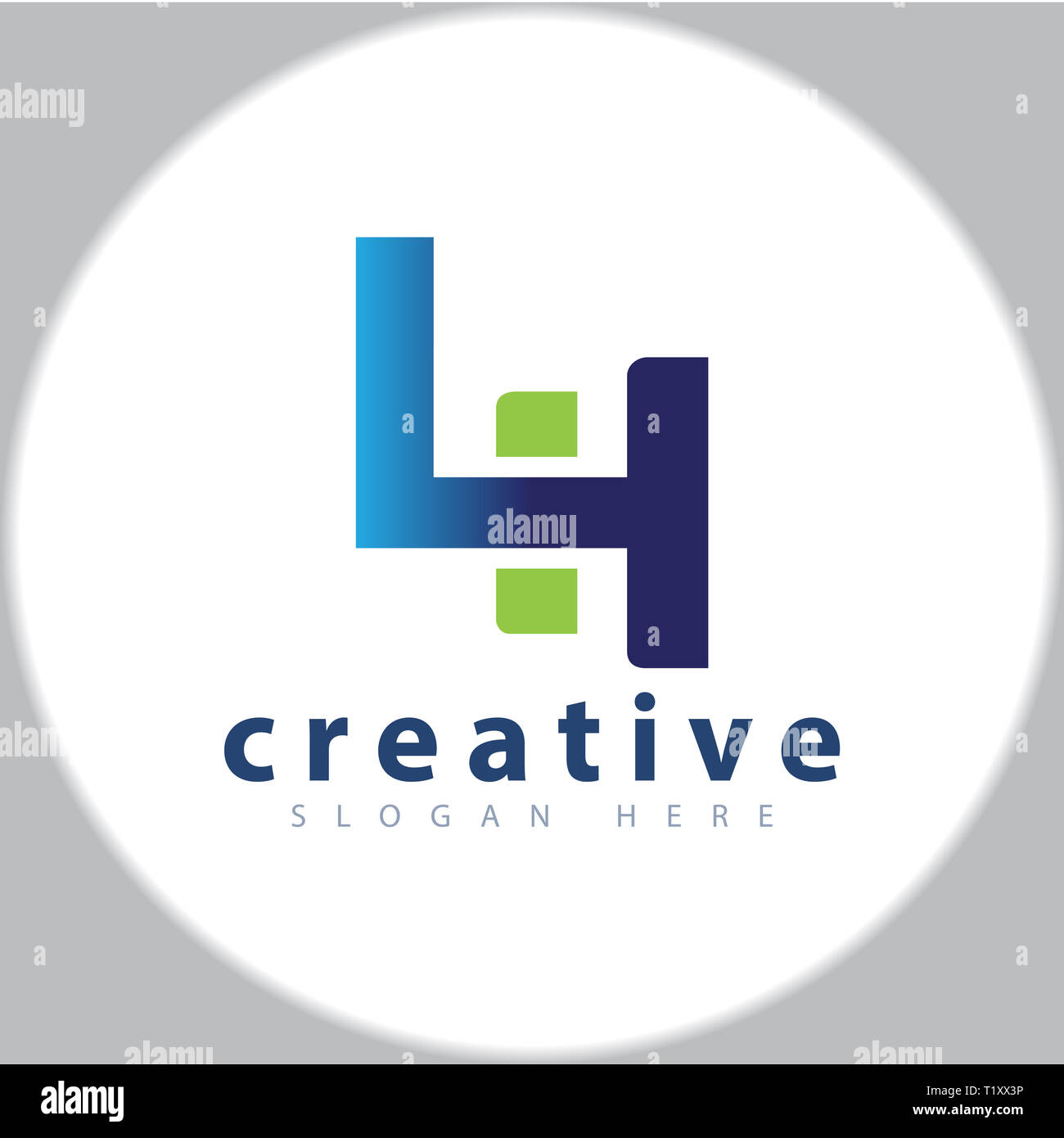 Editable letter logo company hi-res stock photography and images - Alamy