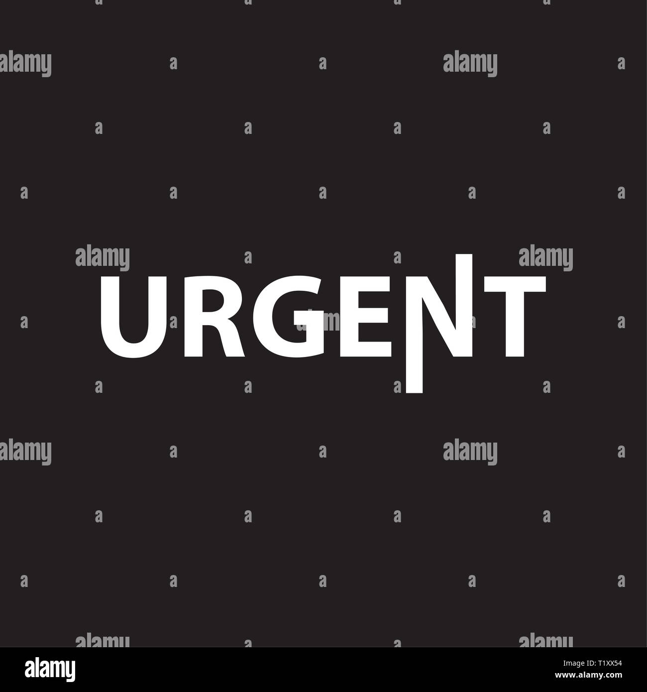 Urgent build logo icon vector template Stock Photo - Alamy