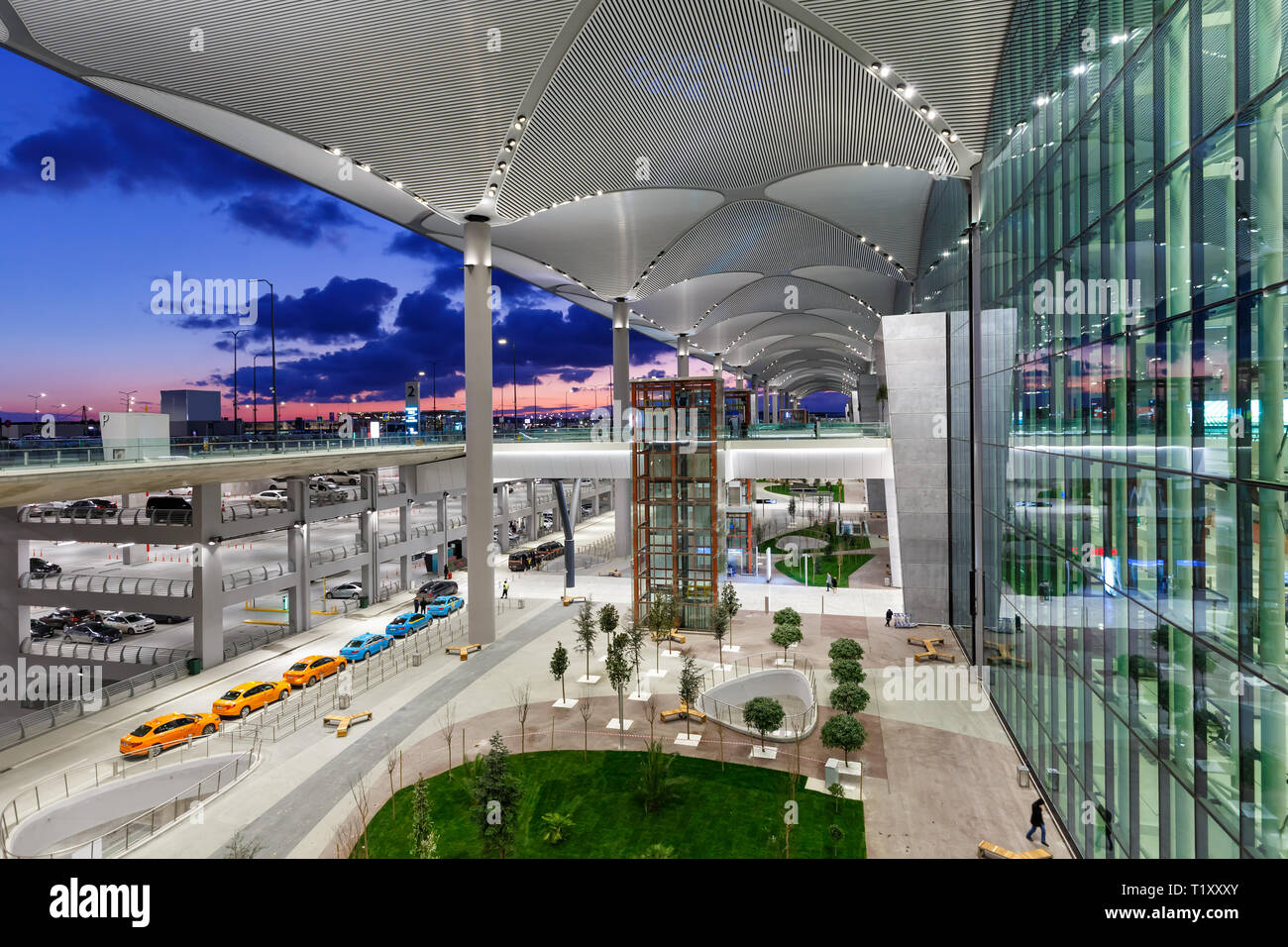 Istanbul, Turkey – February 14, 2019: Terminal of Istanbul New Airport ...