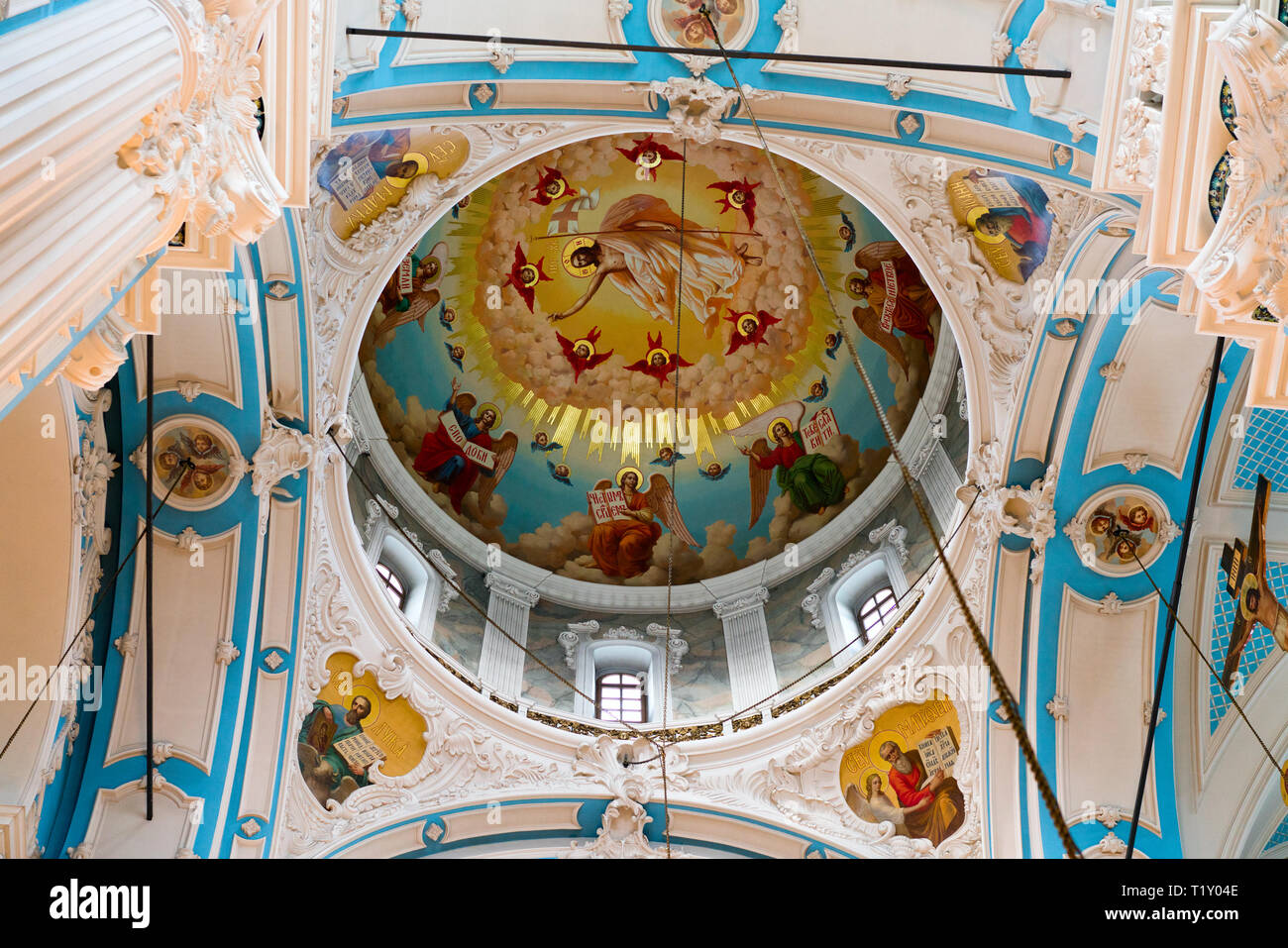 decorative elements inside the Russian Orthodox Church Stock Photo - Alamy