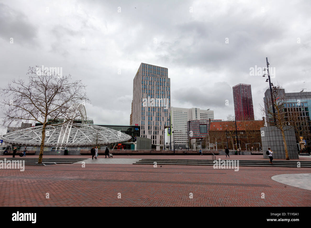Modern buildings in Rotterdam Blaak station Stock Photo - Alamy