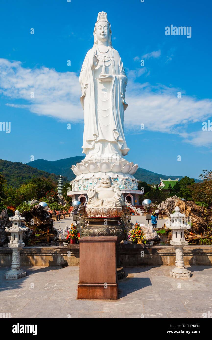 Lady Buddha statue at the Linh Ung Pagoda in Danang city in Vietnam ...