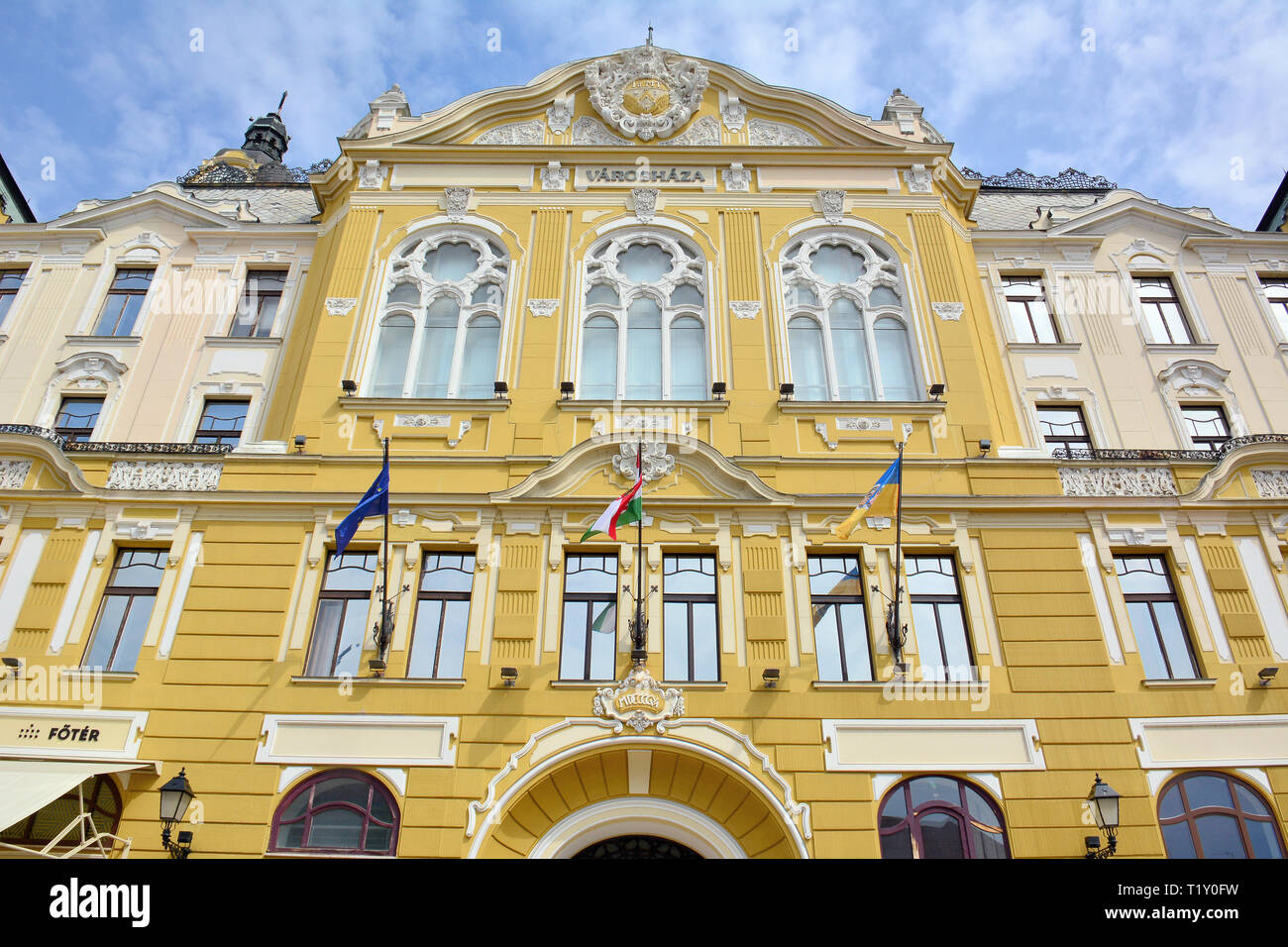 Town Hall, Pecs, Hungary. Varoshaza, Pécs, Magyarország Stock Photo - Alamy