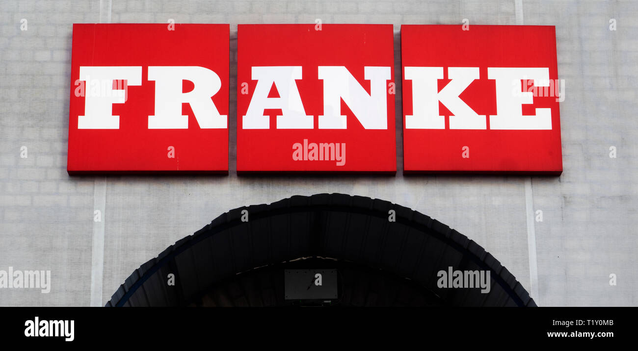 Franke company logo on the wall Stock Photo - Alamy
