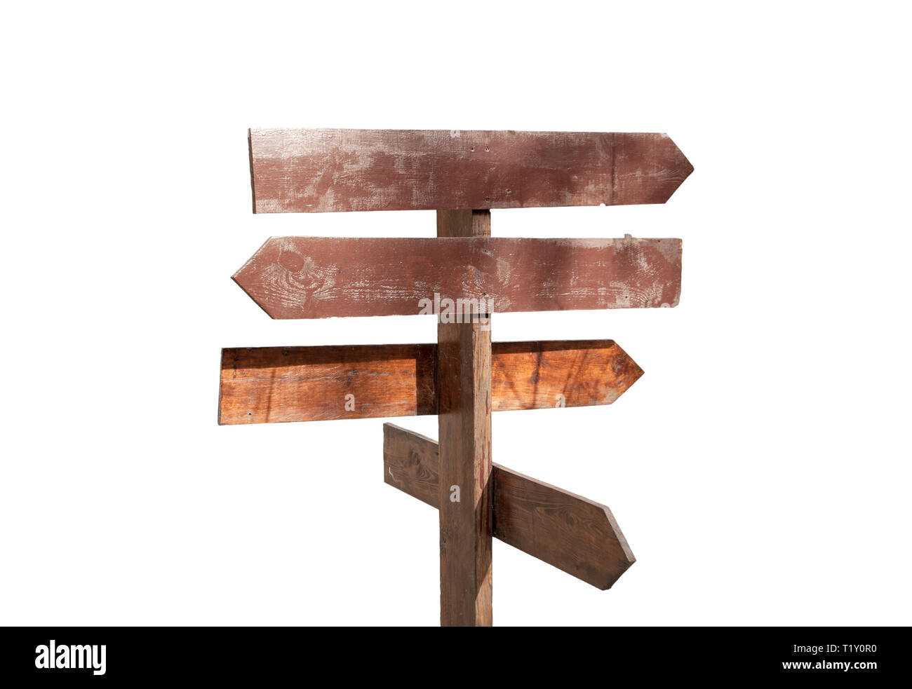 Wooden direction sign hi-res stock photography and images - Alamy