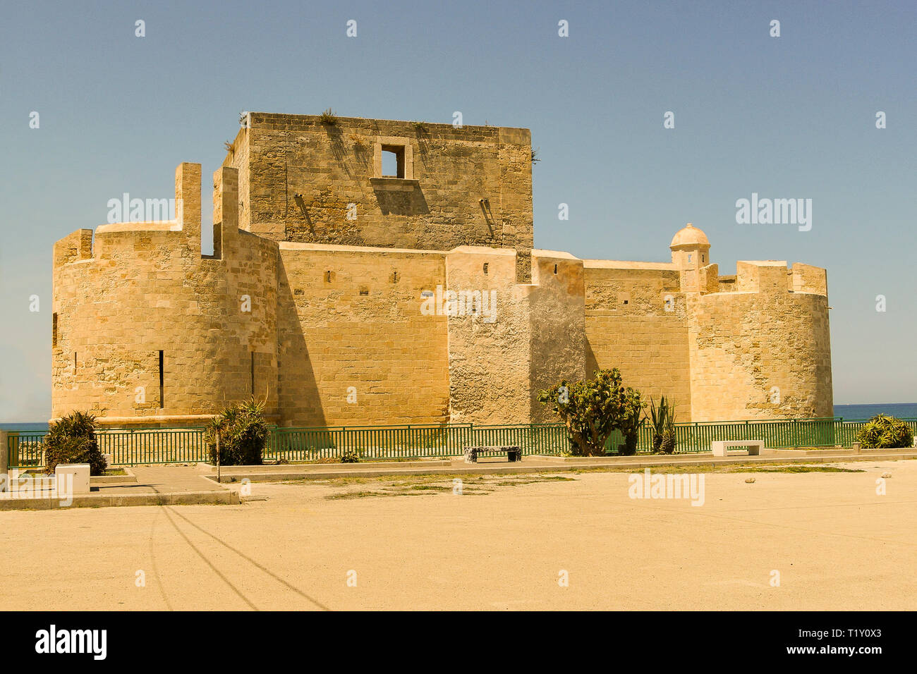 Sights of Brucoli Castle in Augusta - Sicily, Italy Stock Photo - Alamy
