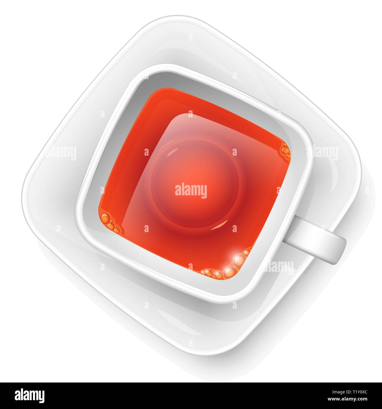 Full tea Stock Vector Images - Alamy