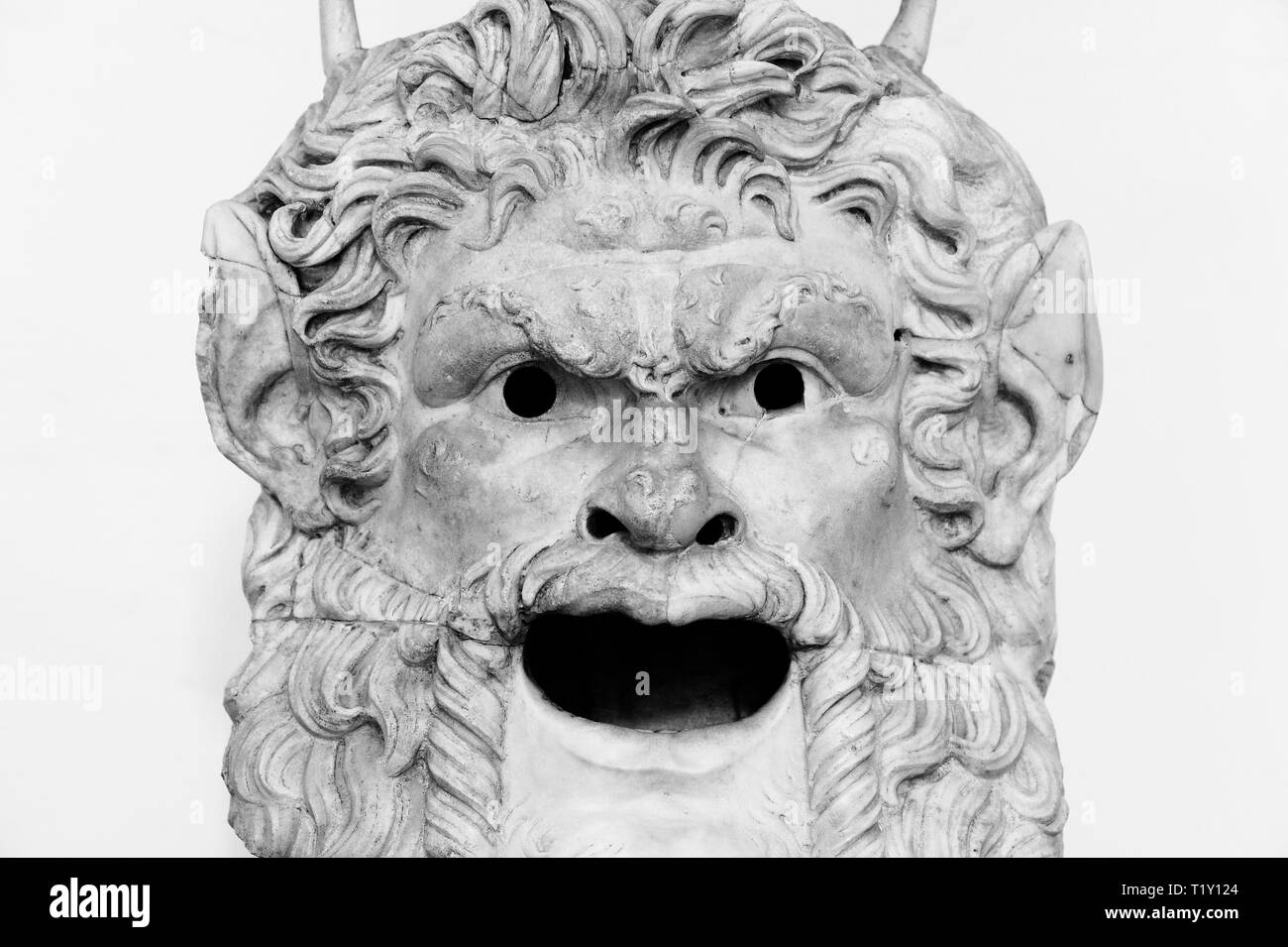 Satan head made of marble, useful for Satanic concept Stock Photo - Alamy