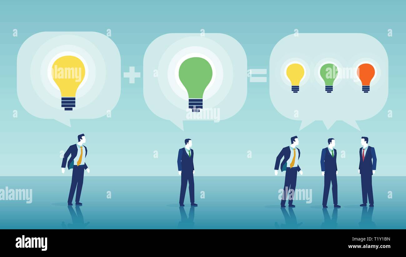 Team building teamwork synergy Stock Vector Images - Alamy