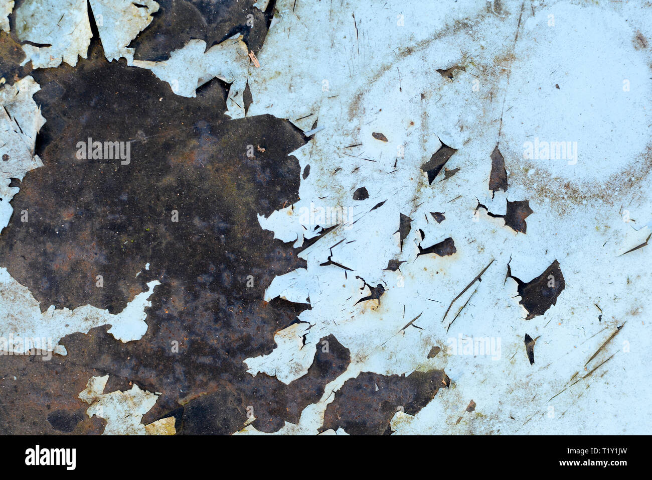 Rusty metal surface with peling paint texture Stock Photo - Alamy
