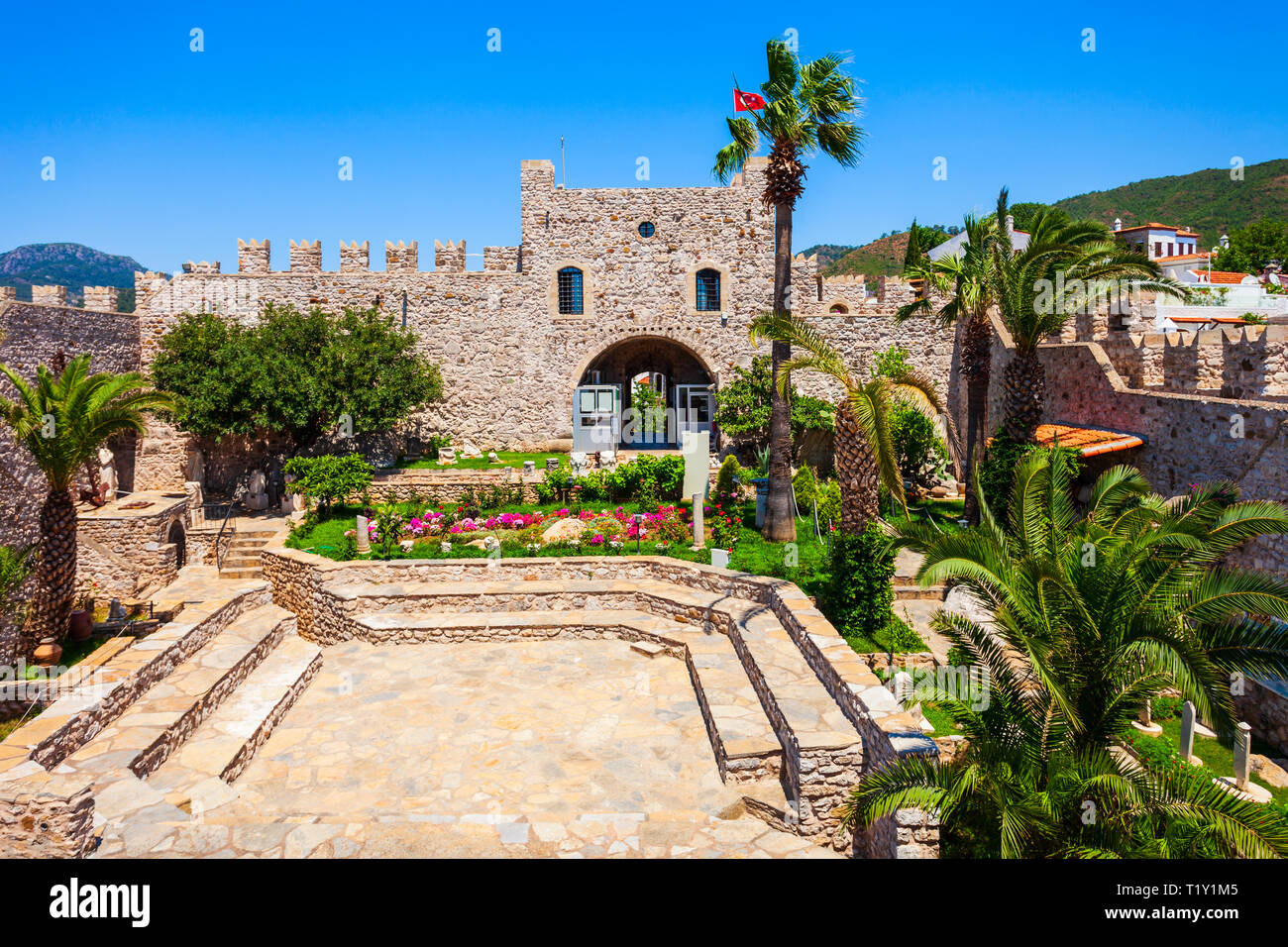 Marmaris Castle located in Marmaris city in Turkey Stock Photo - Alamy