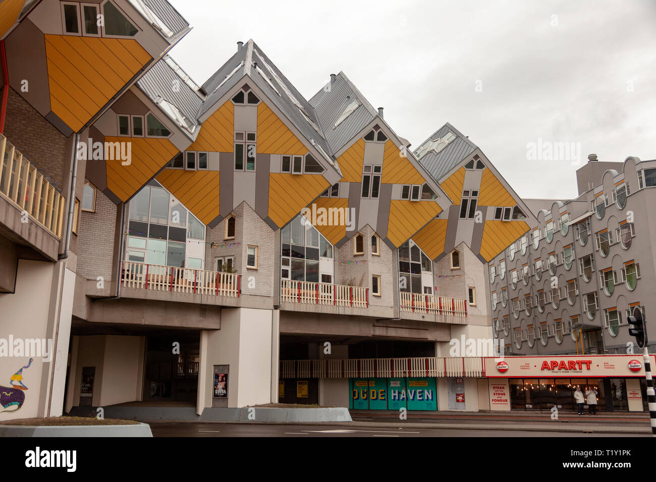 Cube style building, Rotterdam, Netherlands Stock Photo - Alamy