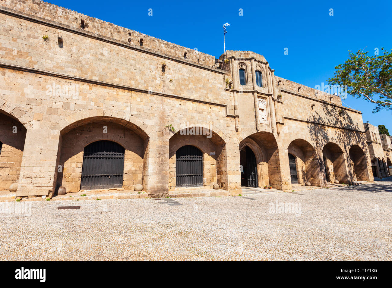 Archaeological Museum of Rhodes in Rhodes island in Greece Stock Photo ...