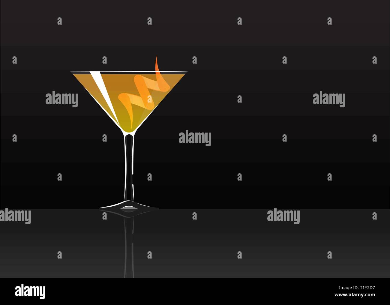 Official cocktail icon, The Unforgettable Angel Face cartoon ...