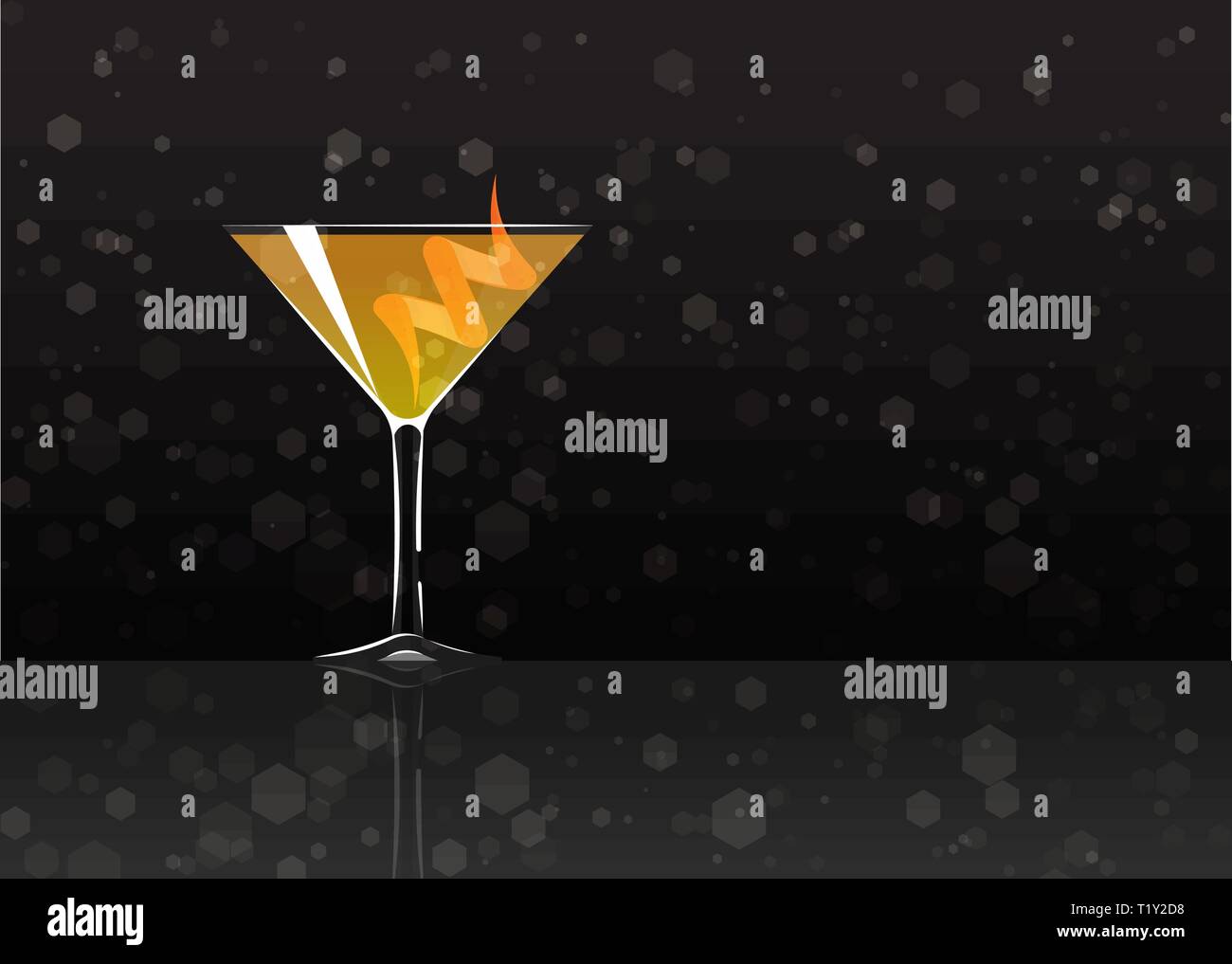 Official cocktail icon, The Unforgettable Angel Face cartoon ...